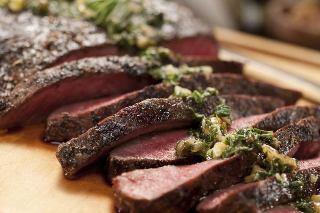 Grilled Steak with Dijon Herb Relish - Mazola® Oils