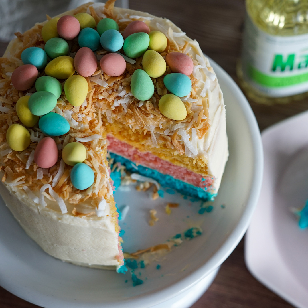 Coconut Layered Cake - Mazola® Oils