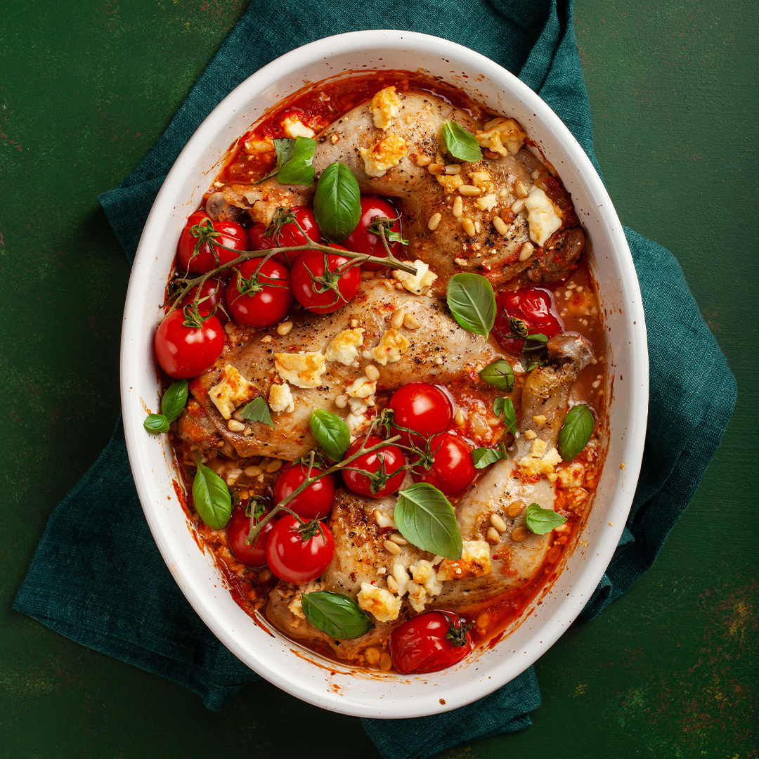 Oregano Chicken with Feta Cheese - Mazola® Oils